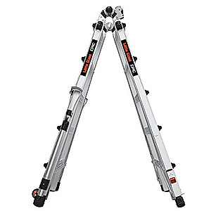 Little Giant Ladders, Epic, M22, 22 foot, Multi-Position Ladder, Aluminum, Type 1A, 300 lbs weight rating, (16822-818)
