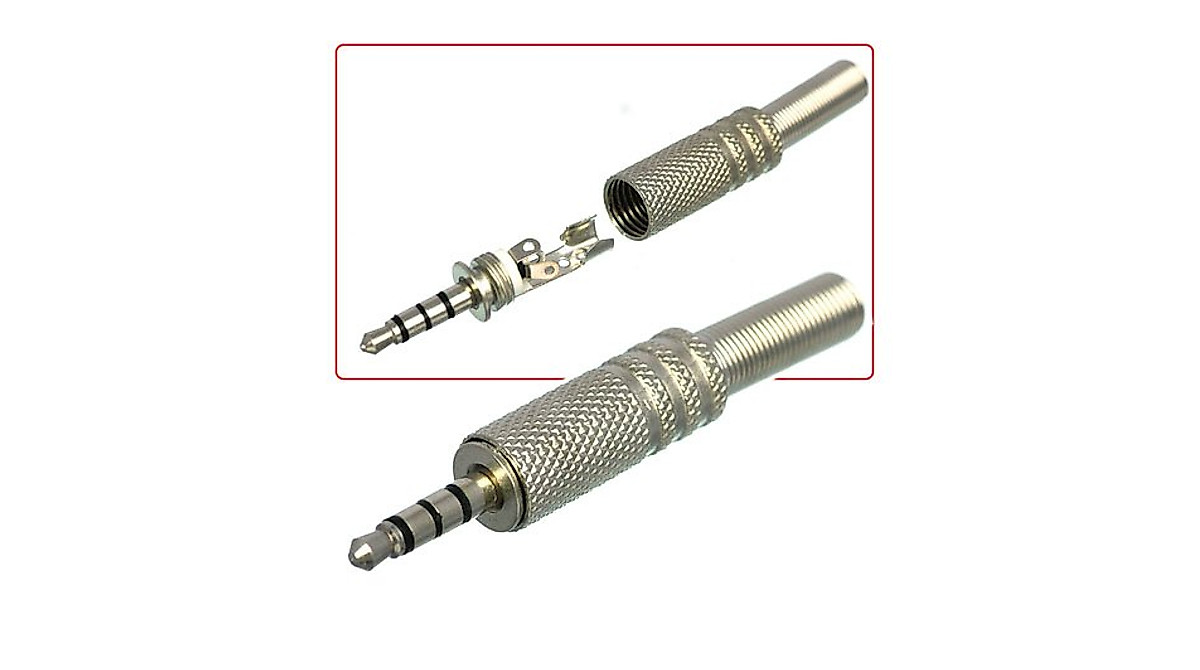 CESS 3.5mm 4-Pole TRRS Plug for Audio Repairs & Custom Cables