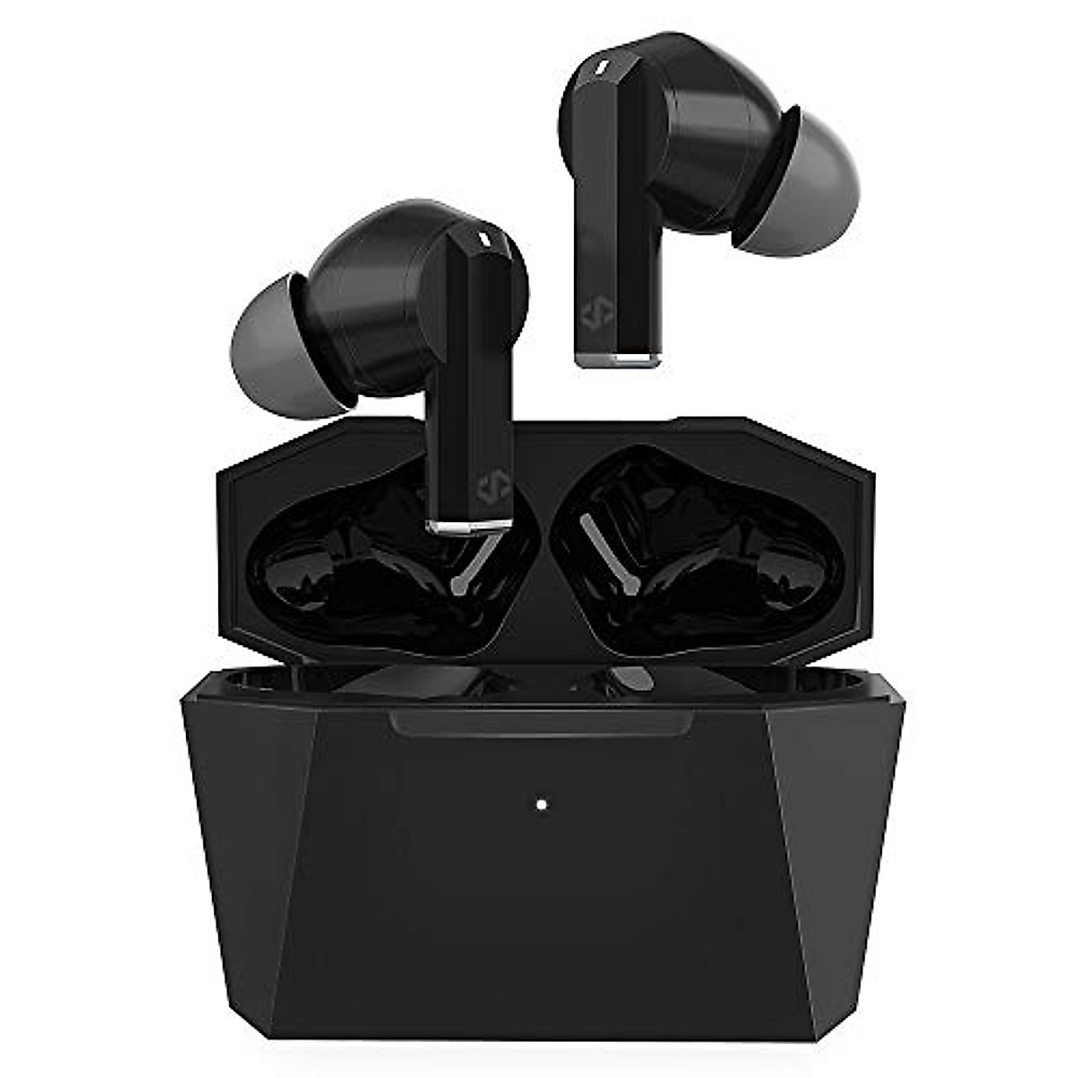 dyplay Bluetooth 5.0 Wireless Earbuds with Qi Wireless Charging Case Touch Control in Ear Waterproof TWS Stereo Headphones with Mic and Deep Bass Sound Headsets for Music/Work/Travel