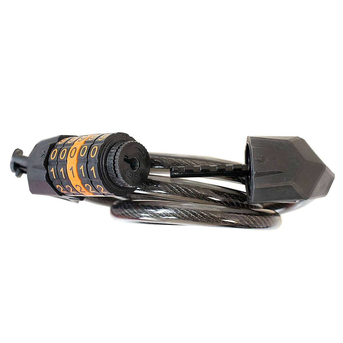 Bike Lock Heavy Duty Anti Theft, Cable Lock for Bicycle, Etronic Lock for Kids Bike Lock Easy, Combination Lock 4ft with Holder