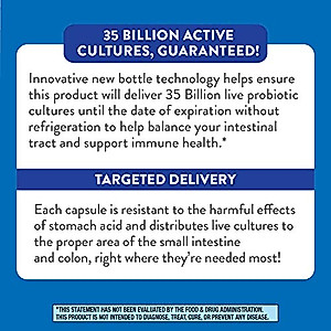 Nature’s Way Fortify Optima Daily Probiotic, 35 Billion CFU, 15 Strains, Prebiotic, 30 Capsules (Pack of 2)