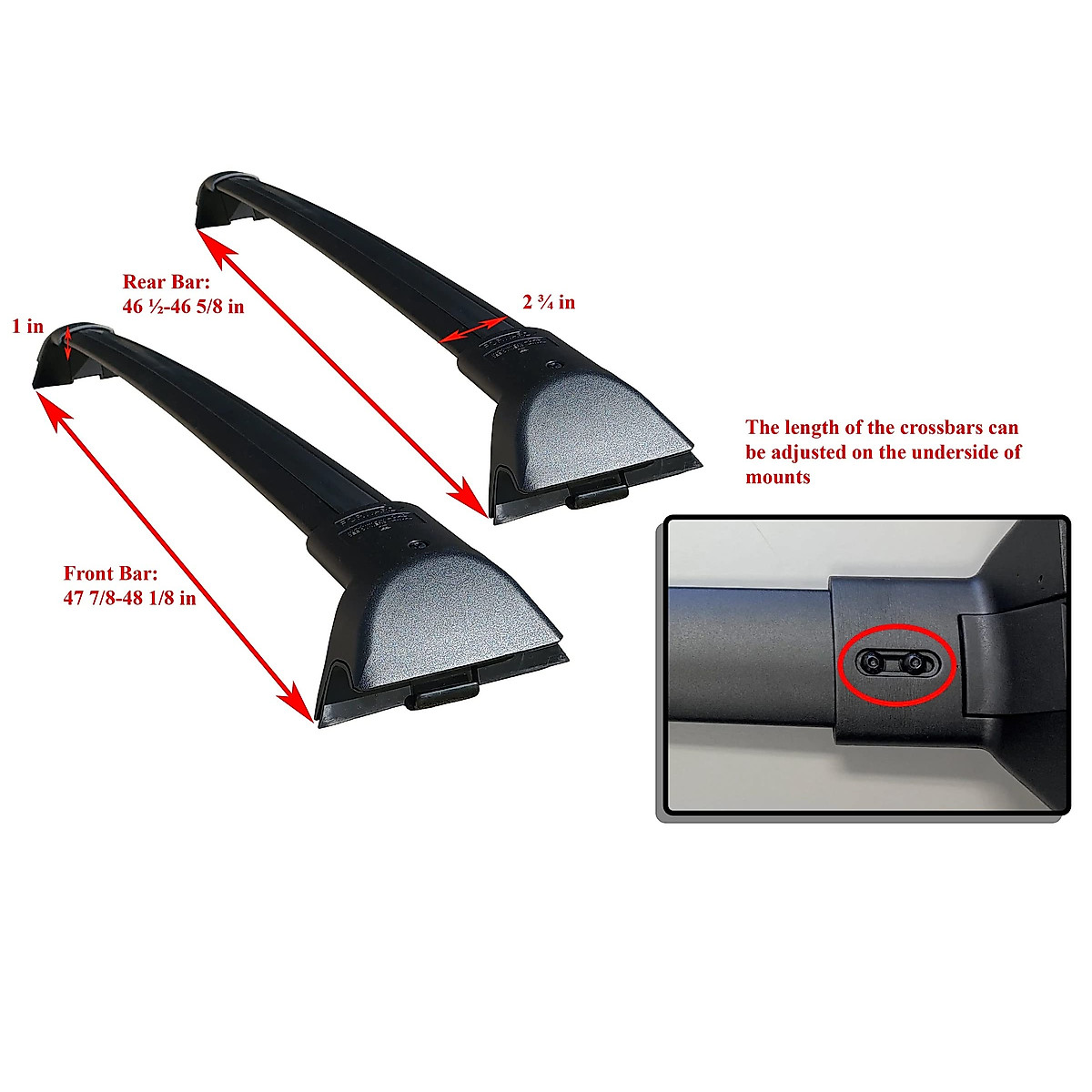 BRIGHTLINES Crossbars Roof Racks Replacement for Ford Explorer 2020 2021 2022 2023 2024 for Kayak Luggage ski Bike Carrier