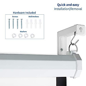 VIVO Wall Hanging 6" Adjustable L-Bracket Mount Plate Hook Kit for Projector Screens (MOUNT-PS01)