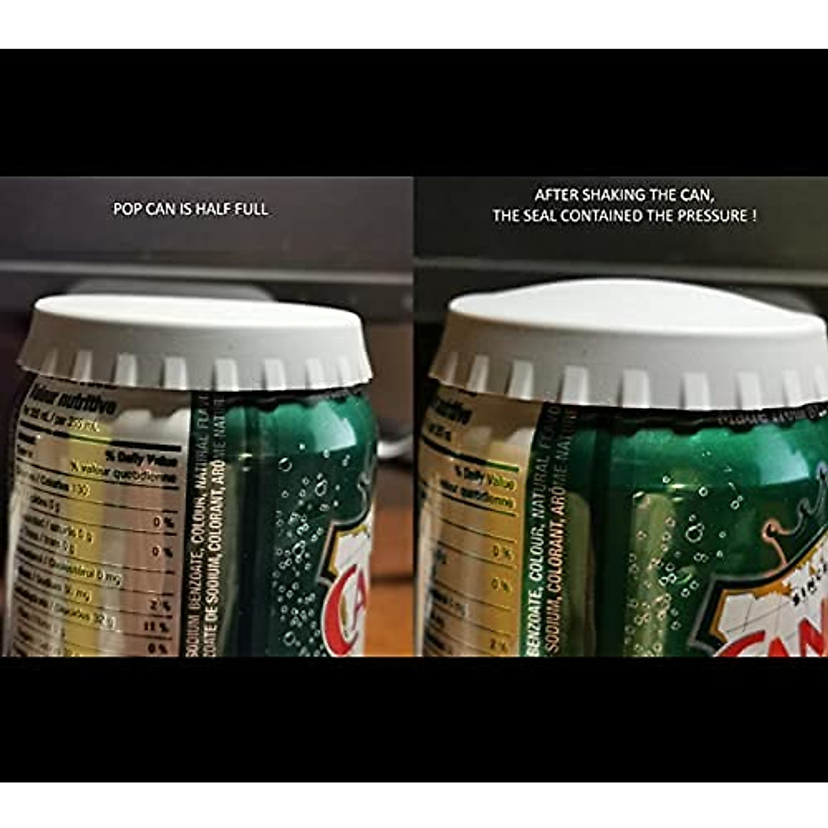 Soda or Beverage Can Lid, Cover or Protector, Fits Standard Soda/Beverage cans (2 Pack, Orange & Blue)