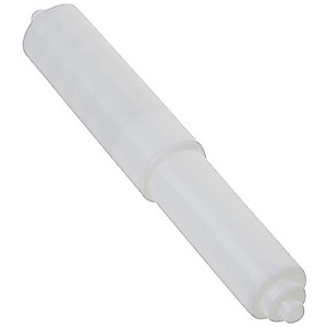 DANCO Spring-Loaded Toilet Tissue Holder Rod, White, 1-Set (88648), +