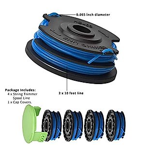 Weed Eater Dual Line - Replacement String Trimmer Line Spools for Greenworks 21212 and 21272