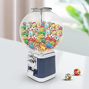 BANLICALI Vending Machine, Modern Freestanding Mini Candy Vending Machine with Keys, Big Bubble Gumball Bank for 1.26" Ball, Gumball Dispenser Machine for Business Coin Capacity 800-1000 (Dark Blue)