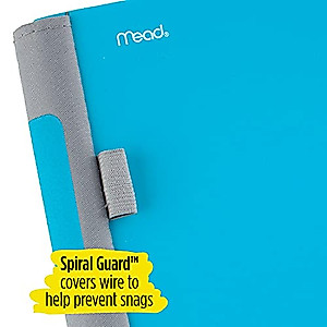 Five Star Advance Spiral Notebooks, 3 Subject, College Ruled Paper, 11" x 8-1/2", 150 Sheets, With Spiral Guard and Movable Dividers, Blue (73138)
