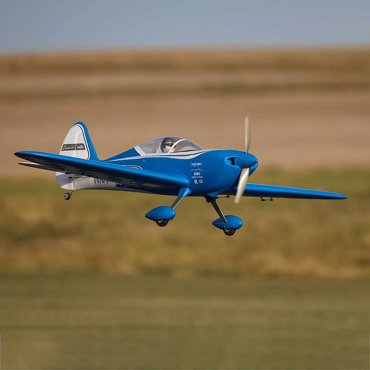 E-flite RC Airplane Commander MPD 1.4m BNF Basic Transmitter Battery and Charger Not Included with AS3X and Safe Select EFL14850