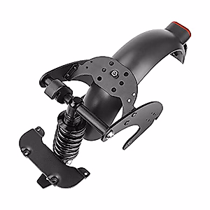 YBang Rear Suspension Kit with Mudguard and LED Taillight for Segway Ninebot Max G30 Electric Scooter Shockproof Vibration Damper Accessories (Black)