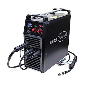 Eastwood 250 Amp MIG Welder Machine for Steel & Aluminum | Heavy Duty Inverter Technology Auto Restoration Welding Machine | Dual Voltage 110V / 220V | Perfect for DIY & Mid-Size Metal Sheet Projects