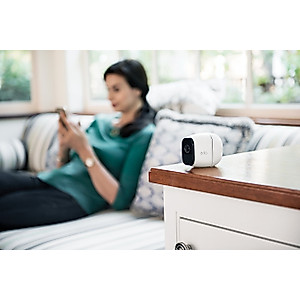 Arlo Technologies Pro -Wireless Home Security Camera System with Siren|Rechargeable,Night Vision,Indoor/Outdoor,HD Video,2-Way Audio,Wall Mount|Cloud Storage Included|3 Camera Kit (VMS4330), White