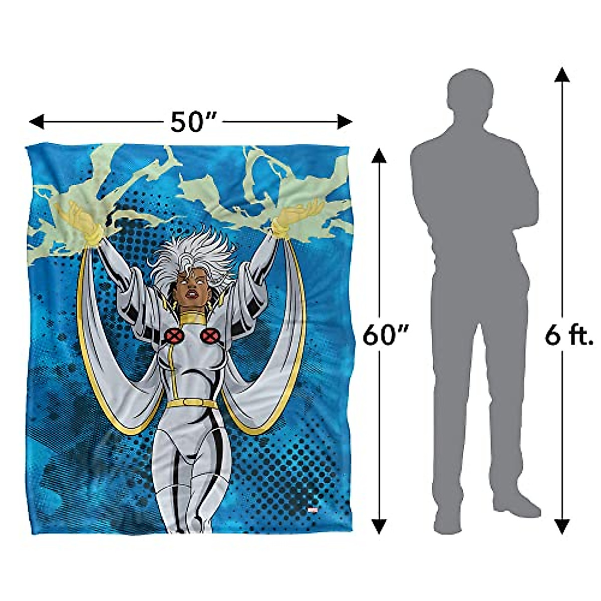 X-Men Blanket, 50"x60" Storm Silky Touch Super Soft Throw Blanket