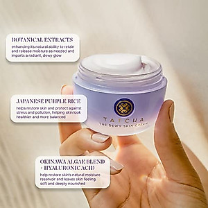 TATCHA The Dewy Skin Cream: Rich Cream to Hydrate, Plump and Protect Dry and Combo Skin - 50 ml / 1.7 oz