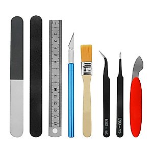 XINGYHENG 15Pcs Modeler Basic Tools Craft Set for Gundam Model Tools Kit with Plastic Box for Model Assemble Car Hobby Model Building Repairing and Fixing DIY Craft kit
