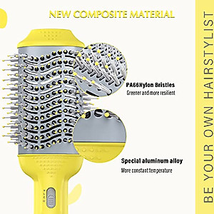 Hair Dryer Brush, Savani One-Step Blow Dryer Brush and Volumizer, 4 in 1 Enhanced Negative Ion Hot Air Brush for Drying, Straightening, Volumizing, Hair Styling Tools for All Hair Types