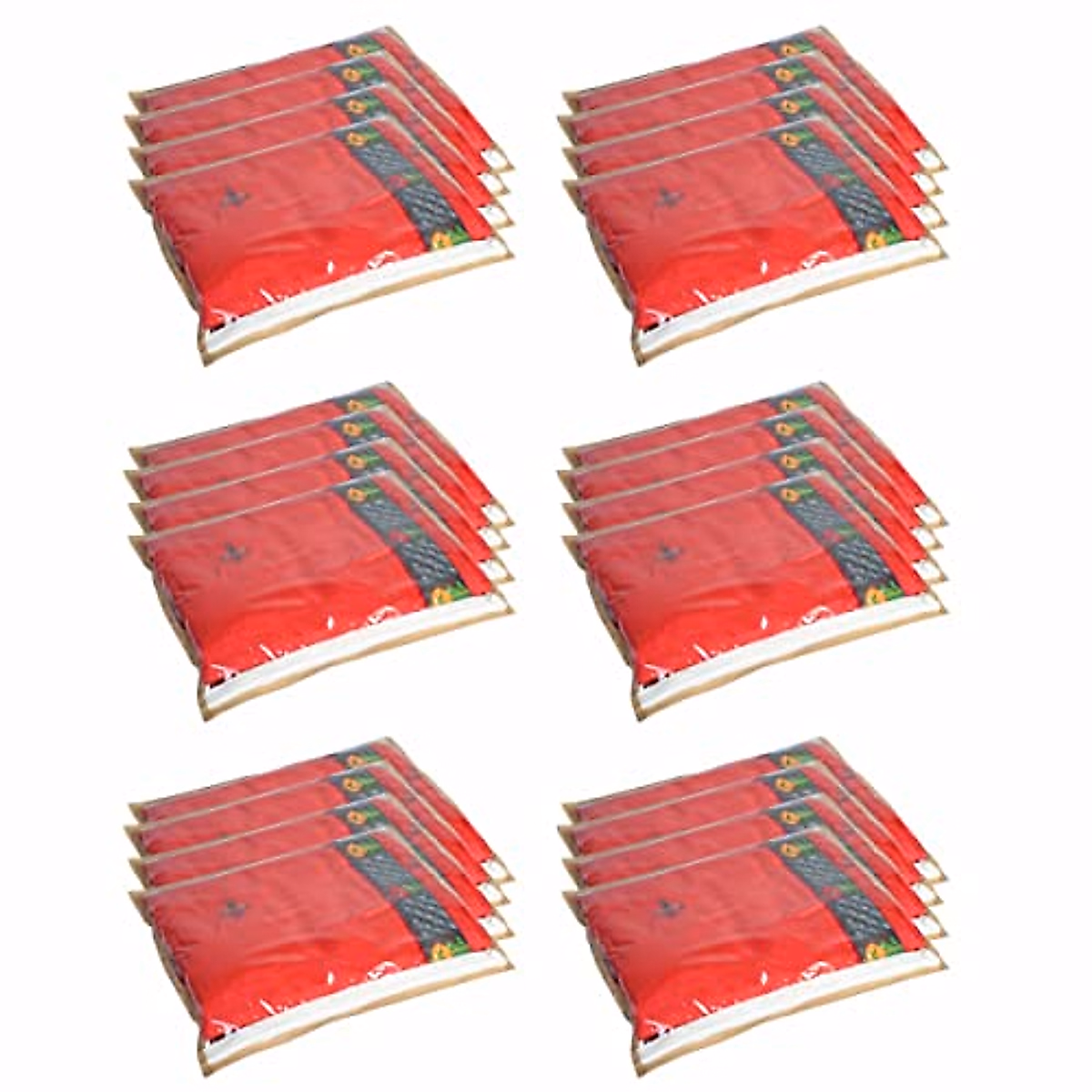 HomeStrap 24 Piece Fabric Saree Cover, Large- Beige