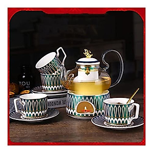 Modern Teapots Vintage English Ceramic Teapot Coffee Pot Set Cup Saucer Spoon Set Bone China Tea Cup Tea Set Teapots