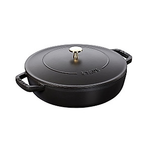 Staub 40511 473/0 with Chistera Black Cast Iron 24 cm
