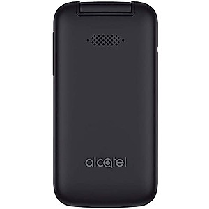 Alcatel SMARTFLIP 4052R | 4G LTE | 4GB Flip-Phone | Bluetooth, WiFi, Big Buttons | Carrier locked to AT&T. Phone is not unlocked - Volcano Black