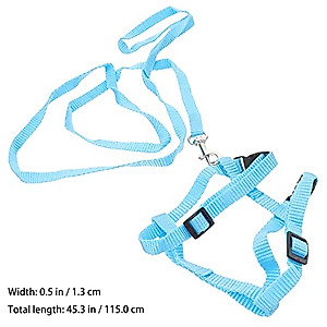 TEHAUX Pet Rabbit Harness Leash Soft Rabbit Harness and Leash Pet Rope Small Animal Vest Accessories for Walking/Running/ Jogging Outdoor Random Color