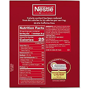 Nestle Hot Chocolate Packets, Hot Cocoa Mix, No Sugar Added and Fat Free, 30 Count (0.28 ounce Each)