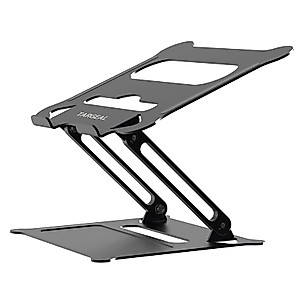 Targeal Adjustable Laptop Stand,Portable Desk Laptop Computer Stand Riser&Multi-Angle Stand with Heat-Vent to Elevate Laptop Holder for Mac,Notebook,Lenovo More10-17 Laptop (Silver)