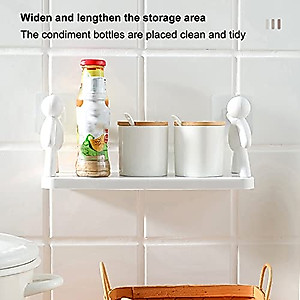 ZXCFTG Floating Shelves, 13.4 Inch Rustic Wood Wall Shelves Bathroom Floating Shelf Wall Mounted Floating Shelves, Shower Storage Organizer