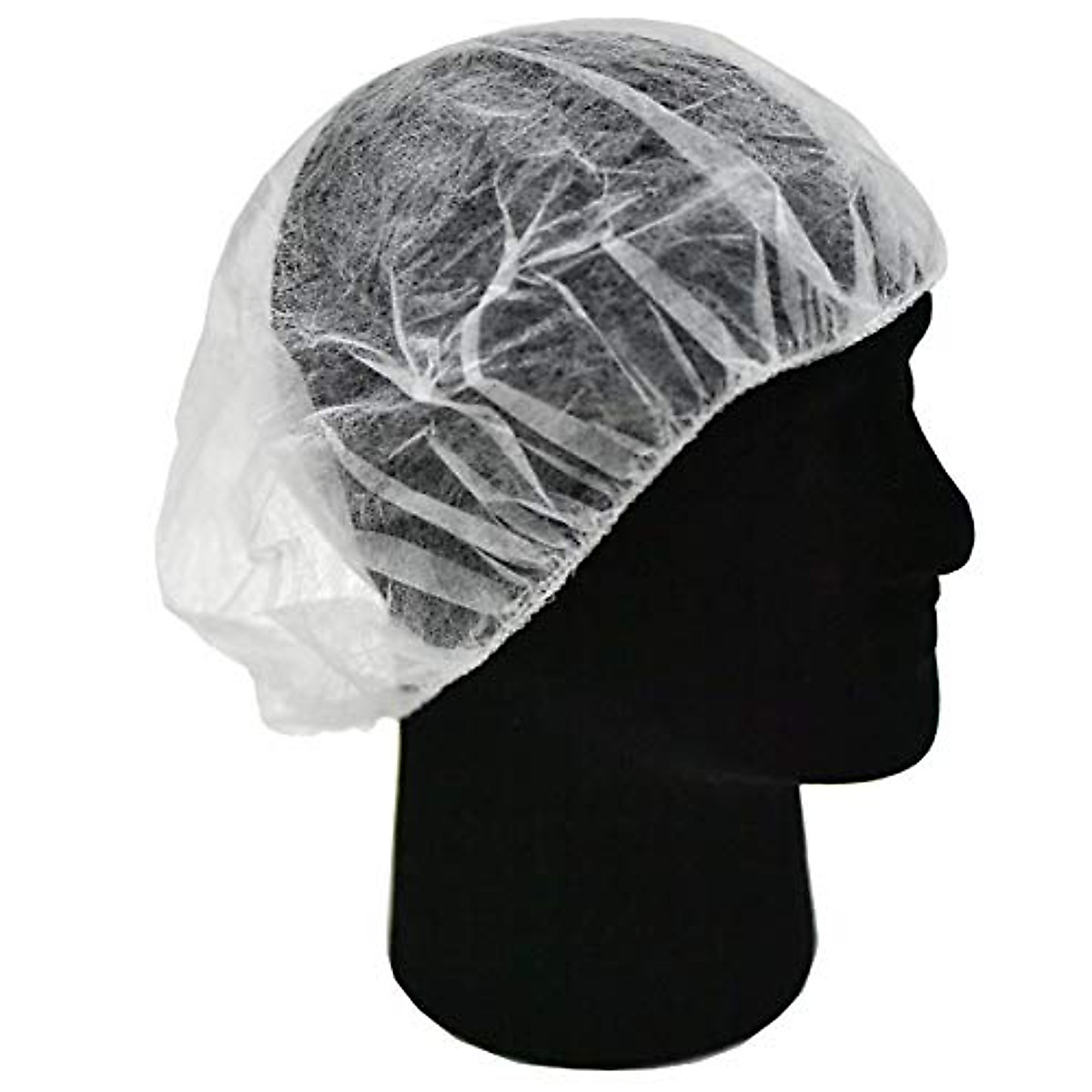 G & F Products 13040-100 Disposable Bouffant Caps Hair Net, Spun-Bonded Polypropylene, Non-Woven, Medical, Labs, Nurse, Tattoo, Food Service, Health, Hospital, White, 100/Sleeve