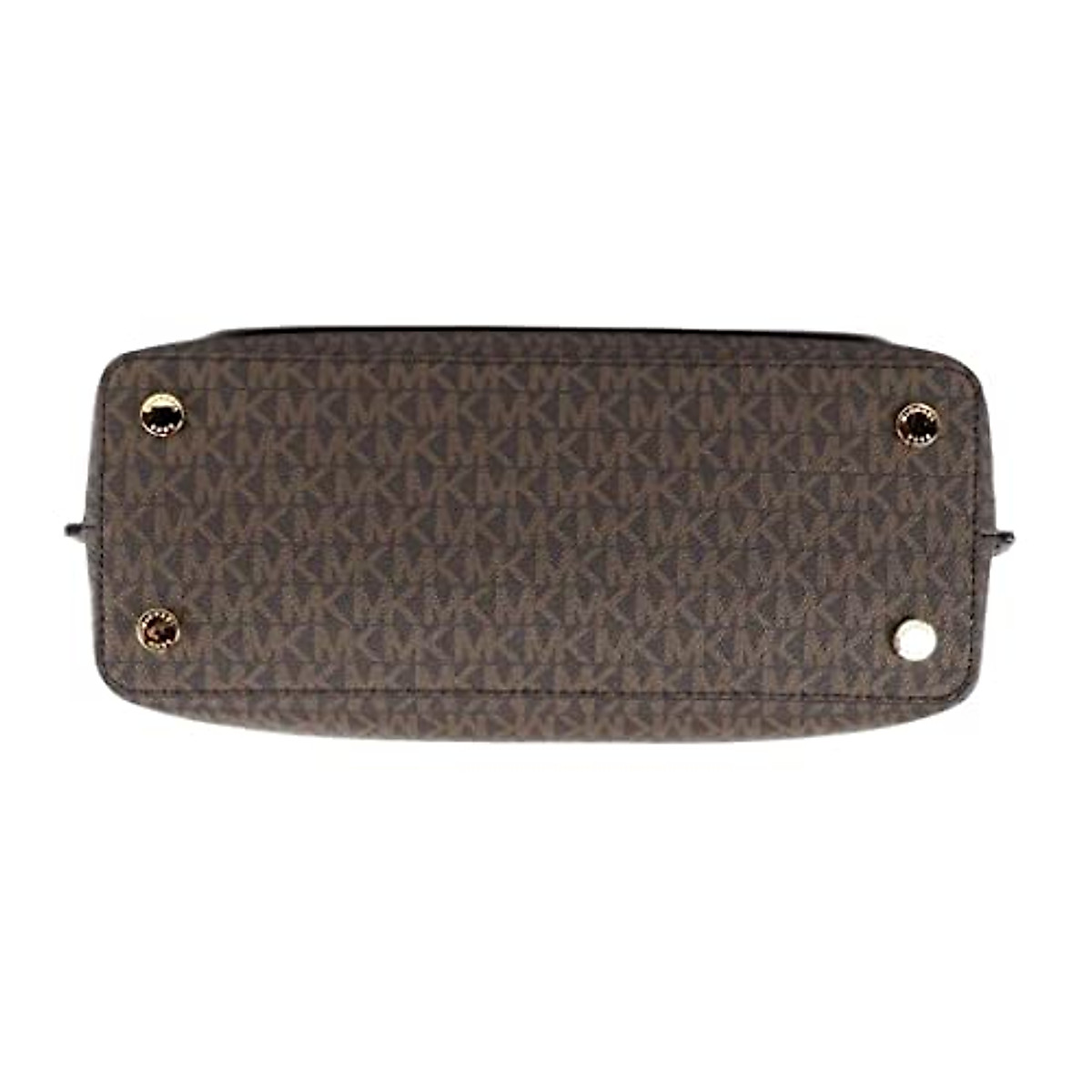 Michael Kors Emilia Lg Triple Compartment Signature Brown Mk Light Sage