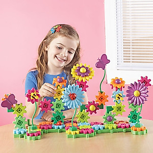 Learning Resources Gears! Gears! Gears! Build & Bloom Building Set, STEM Learning Toy, 116 Pieces, Ages 4+