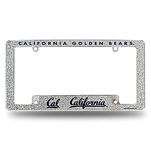 Rico Industries NCAA Cal Berkeley Golden Bears Chrome All Over Automotive Bling License Plate Frame 12' x 6' Chrome All Over Automotive Bling License Plate Frame Design for Car/Truck/SUV