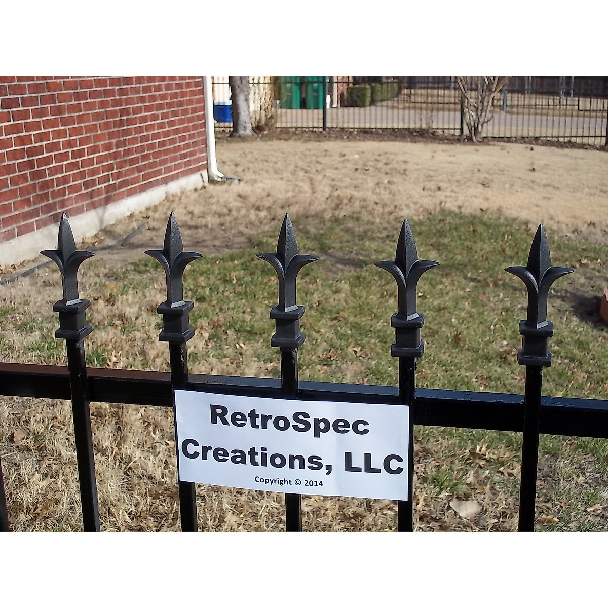 Retrospec Creations 10 Each for 5/8” Black Plastic Finial Tops for Iron Picket Fence 4-Sided Spire – #1-58