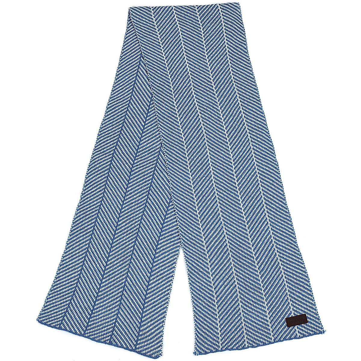 GALLERY SEVEN Winter Scarf for Men, Soft Knit Scarves, in an Elegant Gift Box - Lightt Blue/White - One Size