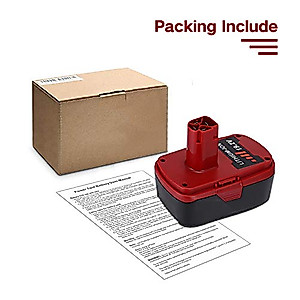 6.0Ah 19.2V Compatible with Craftsman 19.2 Volt Battery Lithium Diehard C3 130279005 1323903 130211004 11375 11376 11045 315.115410 315.11485 315.113753 315.pp2011 315.pp2020 Cordless Tools Batteries