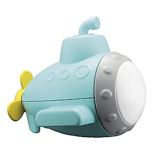 Toysmith Splash 'n Play Submarine Projector Bath Toy,Blue,Small