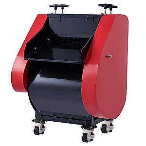 CREWORKS Automatic Wire Stripper with Wheels, 12 Channel Electric Wire Stripping Machine with Dual Roller for 7/0 to 18 Gauge Copper Wire, Scrap Cable Stripper Electrician Tool for Wire Recycling