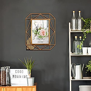 QUTREY Picture Frame 5x7 Set of 2, Metal Photo Frames 5 by 7 for Tabletop Display or Wall Mounting Decor