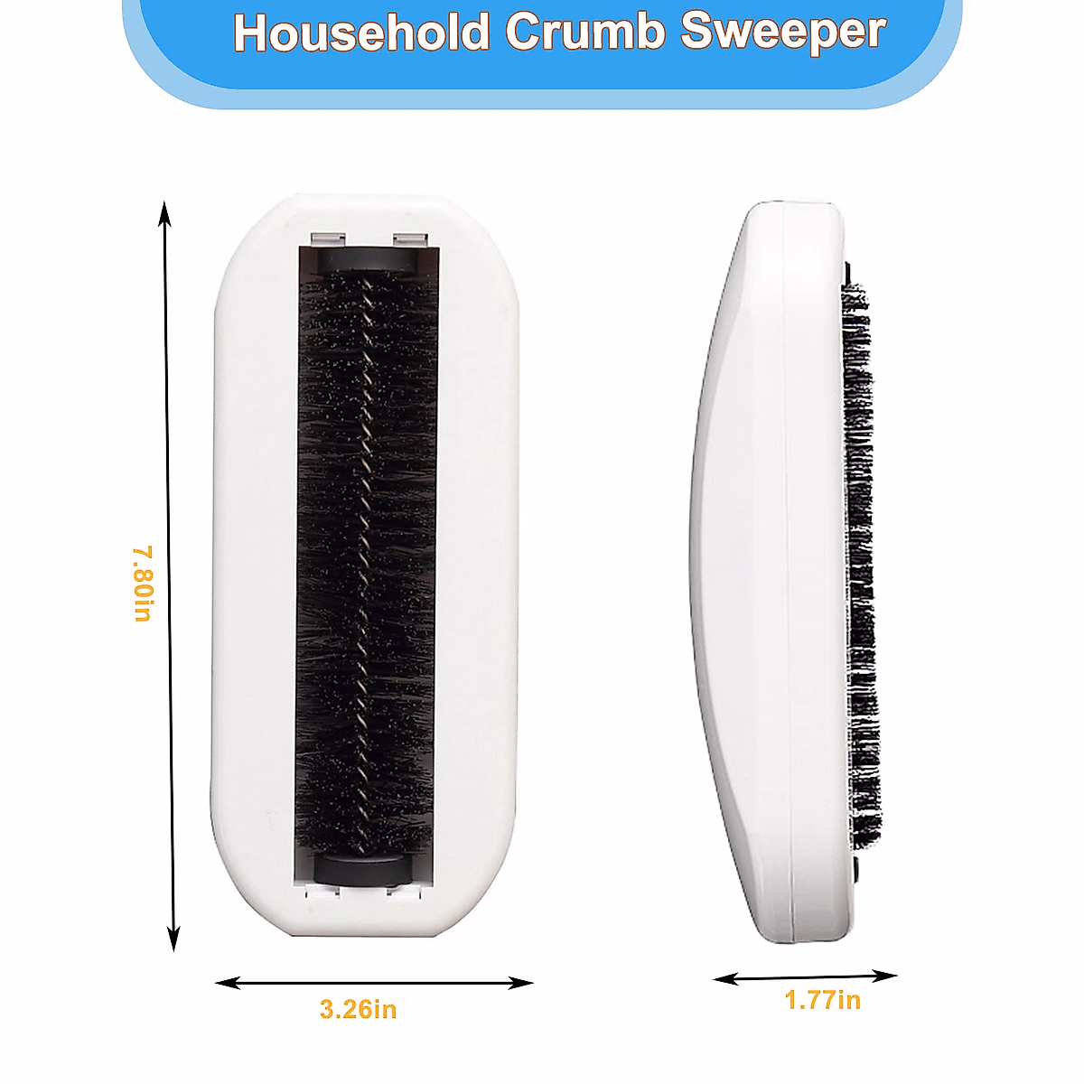 SanKitc 2 Pcs Crumb Sweepers, Reusable Handheld Table Crumbers for Servers, Crumber Tool for Table, Mat, Bed Sheets, Sofas Cleaning