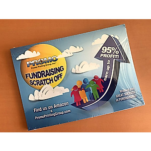 PROMO PRINTING GROUP, INC. For Our Team Fundraising Scratch Off Cards 1 - (20 Cards per Pack) - Raise $2,000. You Keep All the Profit!