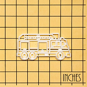 Fire Truck cookie cutter, 1 piece - Bakerlogy