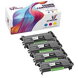 AZ Compatible Toner Cartridge Replacement for Brother TN850 (TN-850) use in DCP-L5500DN DCP-L5600DN DCP-L5650DN HL-L5000D HL-L5100DN HL-L5200DW HL-L5200DWT (Black, 4-Pack)