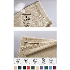 Ailaile Womens Short Sleeve Sweaters Tops Summer Thin Pullover Cotton Knit Shirt Crew Neck Lightweight Pointelle Blouse Jujube Red