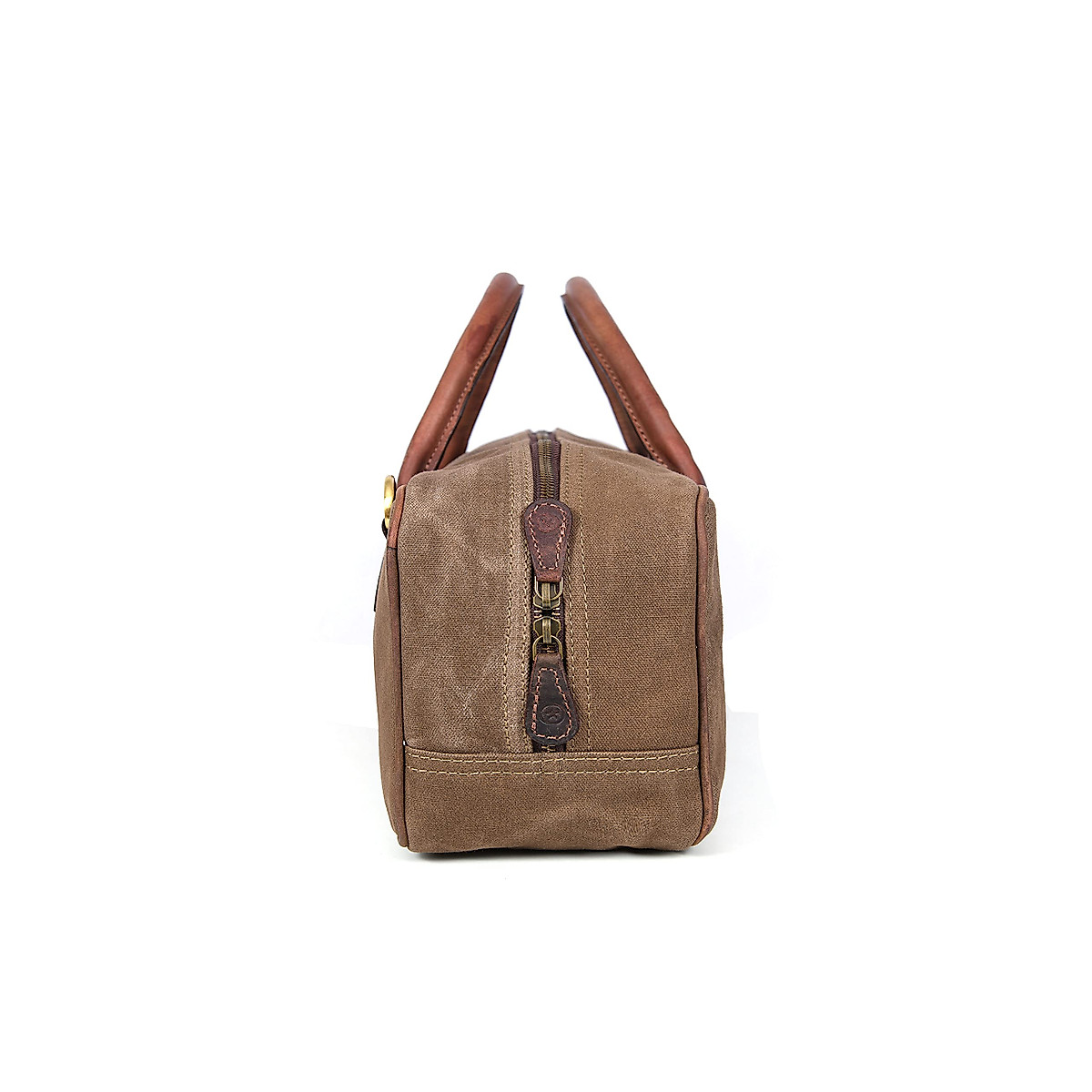 Aaron Leather Goods Canvas Leather Chef Knife Bag with Adjustable/Detachable Shoulder Strap (Seaweed, Canvas)