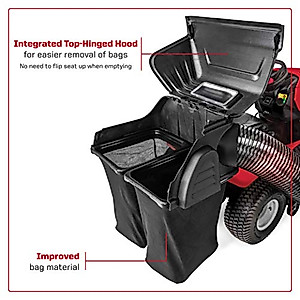 MTD (19A30031OEM) Double Bagger for Riding Lawn Mowers-42-Inch and 46-Inch (2010 and After) Fits Various Troy-Bilt, Cub Cadet, CRAFTSMAN, and Other Top Models, Gray