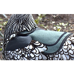 DOWN UNDER OUTDOORS Chicken Saddle with Adjustable Straps for Medium and Large Hens, Chicken Apron, Poultry Saver, Pet Supplies, Including Shoulder Cover (Pink)