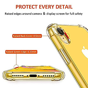 ORIbox Case Compatible with iPhone XR Case, with 4 Corners Shockproof Protection