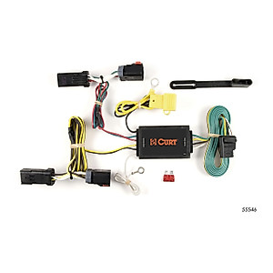 CURT 55546 Vehicle-Side Custom 4-Pin Trailer Wiring Harness, Fits Select Chrysler 300 C