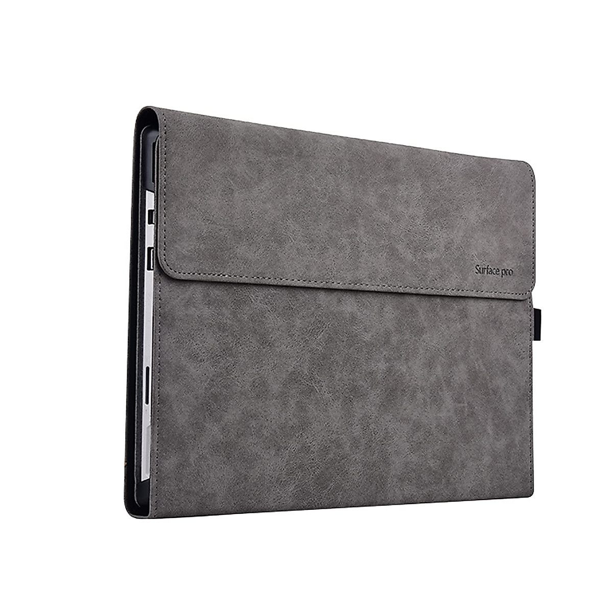 Case Cover for Microsoft Surface Pro 7 +/ Surface Pro 7 / Surface Pro 6 / Surface Pro 5 / Surface Pro 4 12.3 inch Tablets,with Type Cover Keyboard and Pen Holder (Gray)