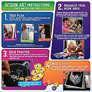 Sequin Art Red, Dolphin, Sparkling Arts and Crafts Picture Kit, Creative Crafts